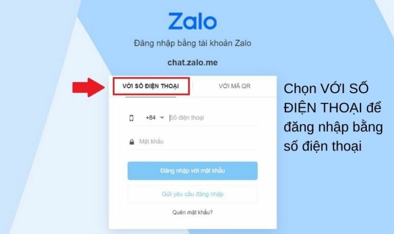 Chat zalo.me với số điện thoại, mã QR - Đăng nhập Zalo web