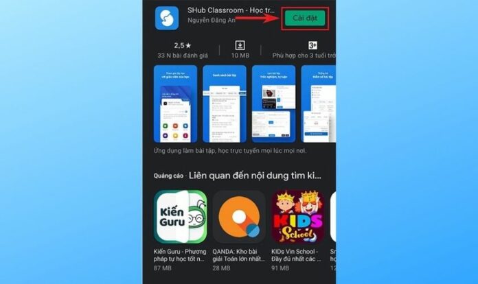 Đăng ký SHub Classroom cho học sinh giao viên nhanh chóng