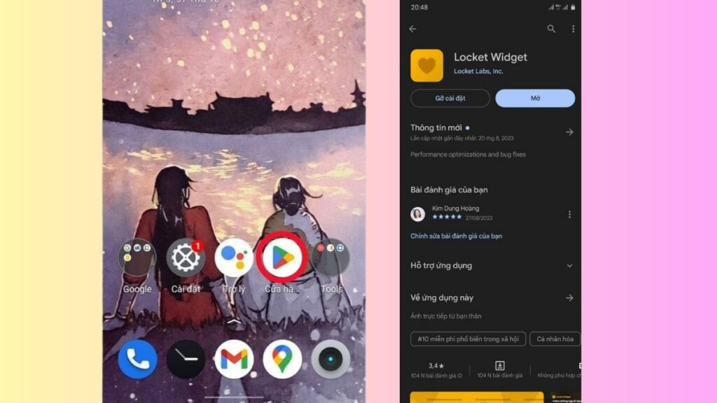 Cách dùng Locket Widget trên điện thoại và máy tính