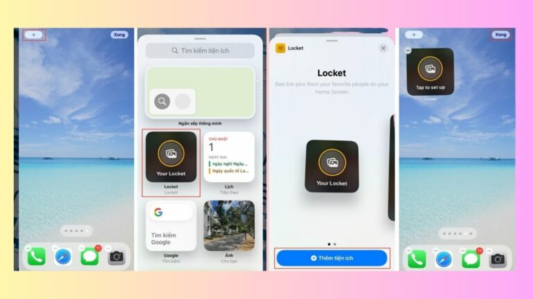 Cách dùng Locket Widget trên điện thoại và máy tính